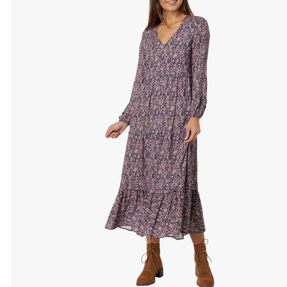 Faherty | Dresses | Faherty Isabella Long Sleeve Midi Dress | Poshmark